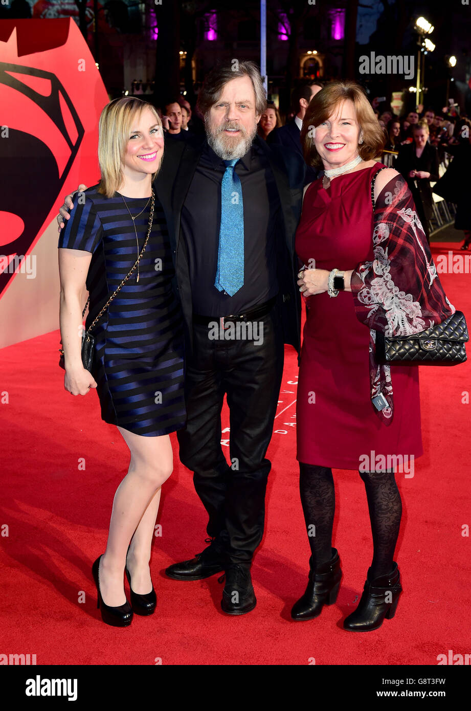 Mark hamill with wife marilou and daughter chelsea hi-res stock ...