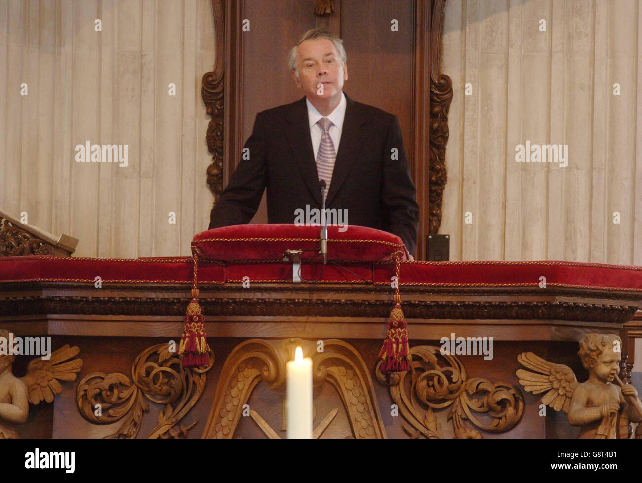 The US Ambassador Robert Tuttle addresses the congregation during a ... The US Ambassador Robert Tuttle addresses the congregation during a ...