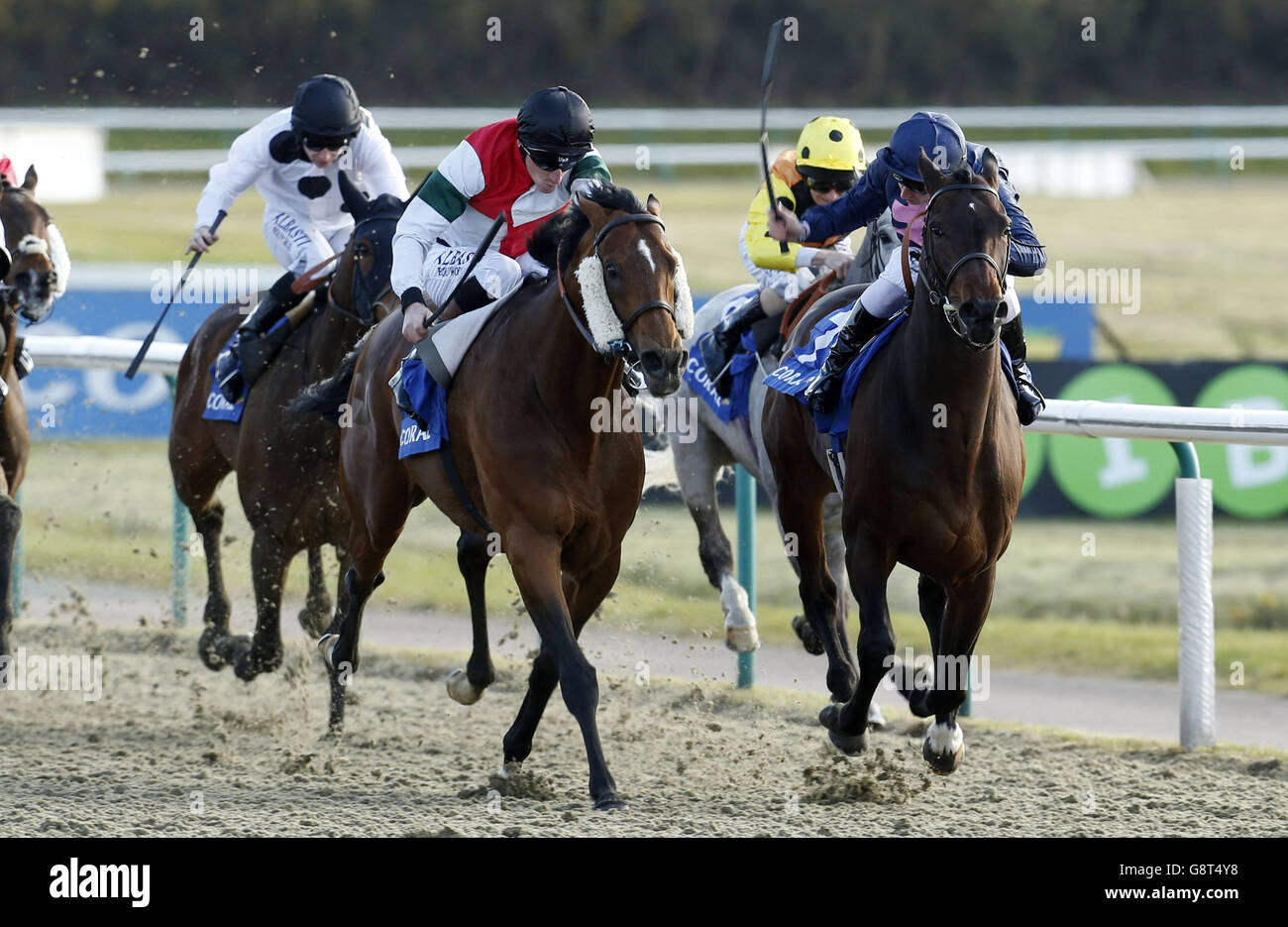 All Weather Championship Finals Day - Lingfield Racecourse Stock Photo ...