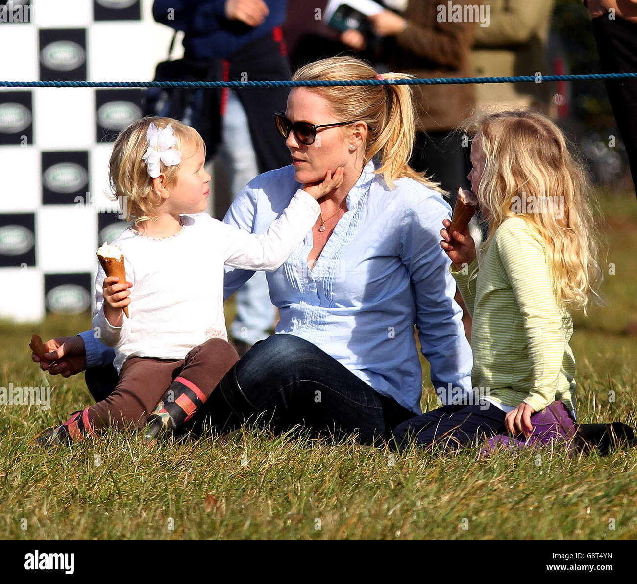Autumn Phillips with daughters Isla (left) and Savannah at the Land ...