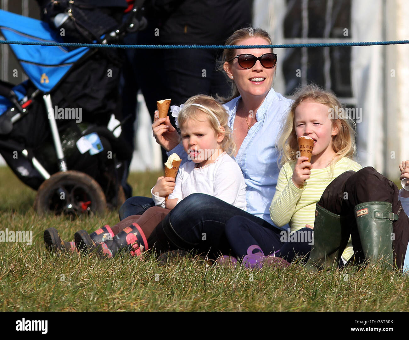 Autumn Phillips with daughters Isla (left) and Savannah at the Land ...