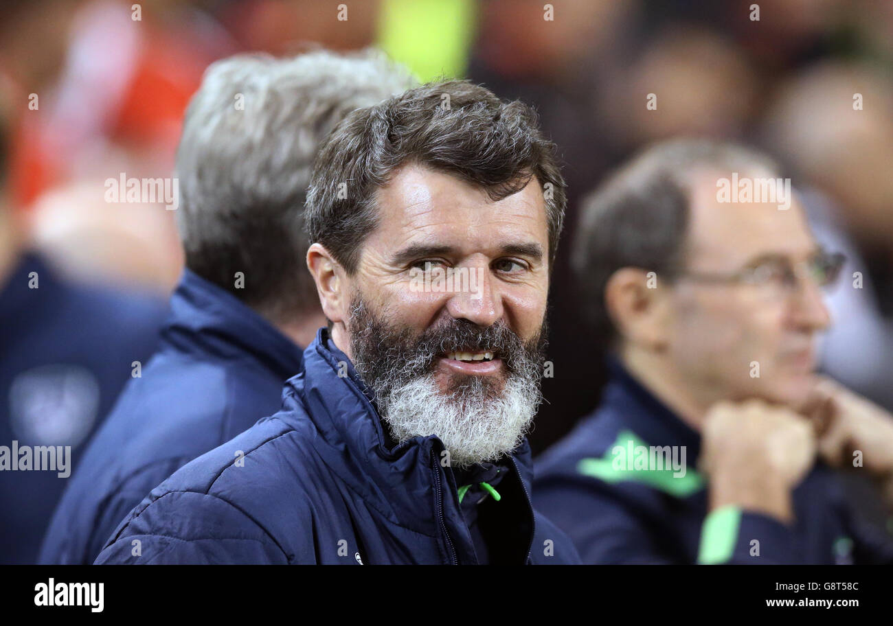 Republic of Ireland assistant manager Roy Keane during the ...