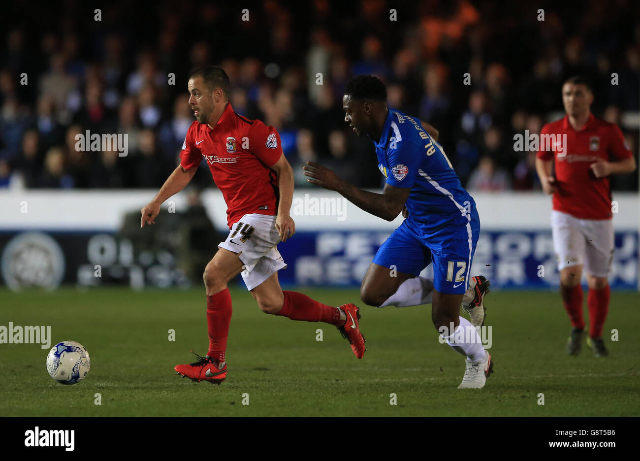 Coventry City's Joe Cole runs past Peterborough United's Ricardo ...