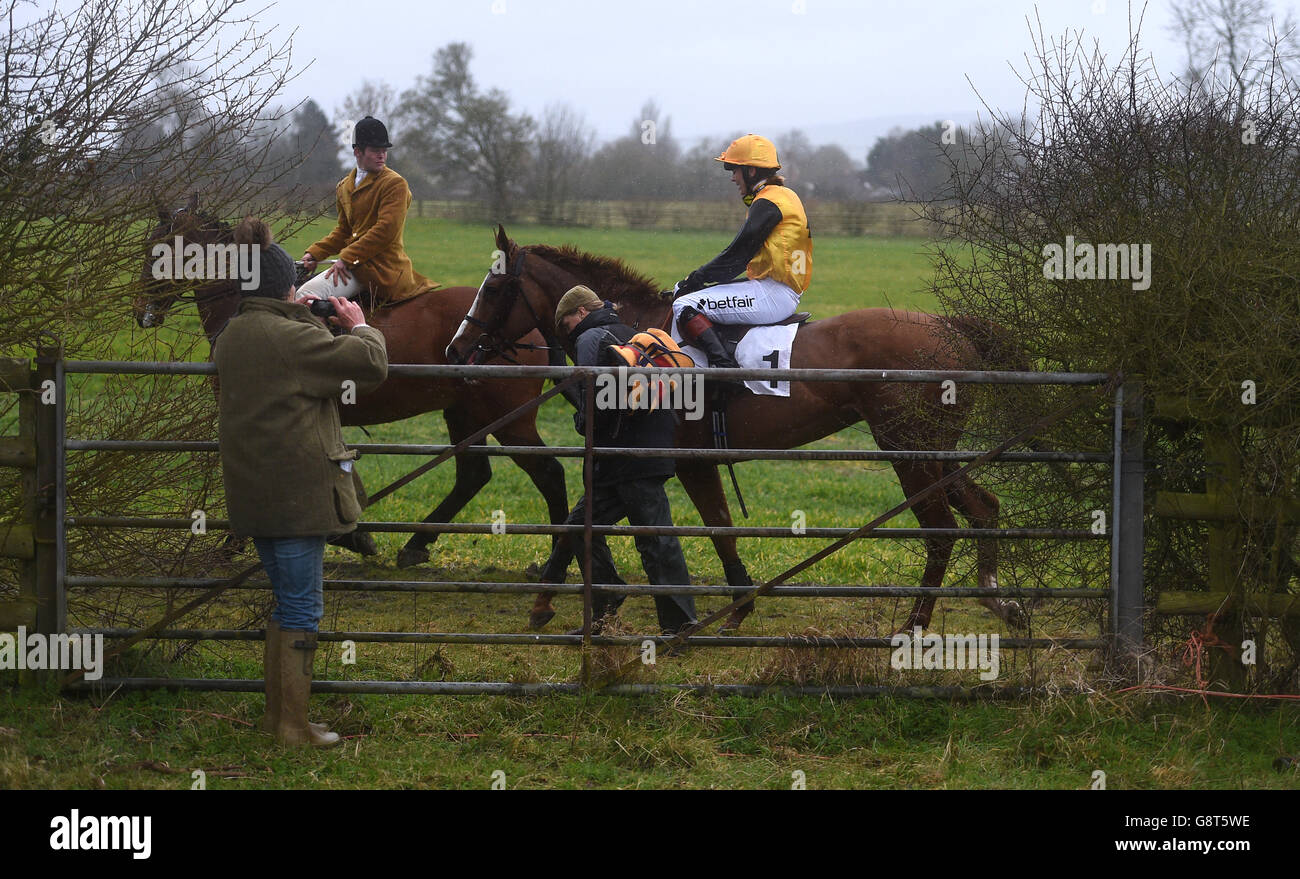 Victoria Pendleton is lead back from the course on According to Sarah ...