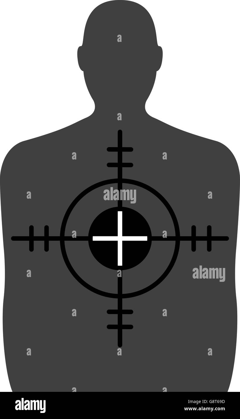 Shooting target and figure Black and White Stock Photos & Images - Alamy