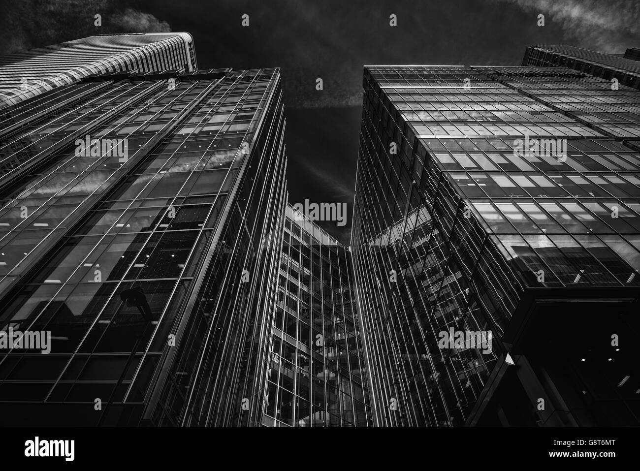 Office buildings in Canary Wharf, East London, Tower Hamlets, London ...