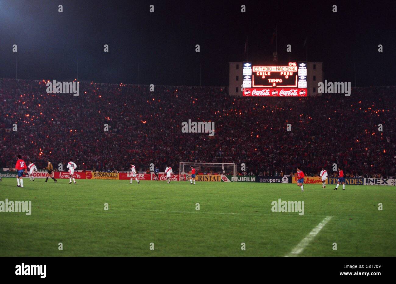 Inside the estadio nacional chiles national stadium hi-res stock ...