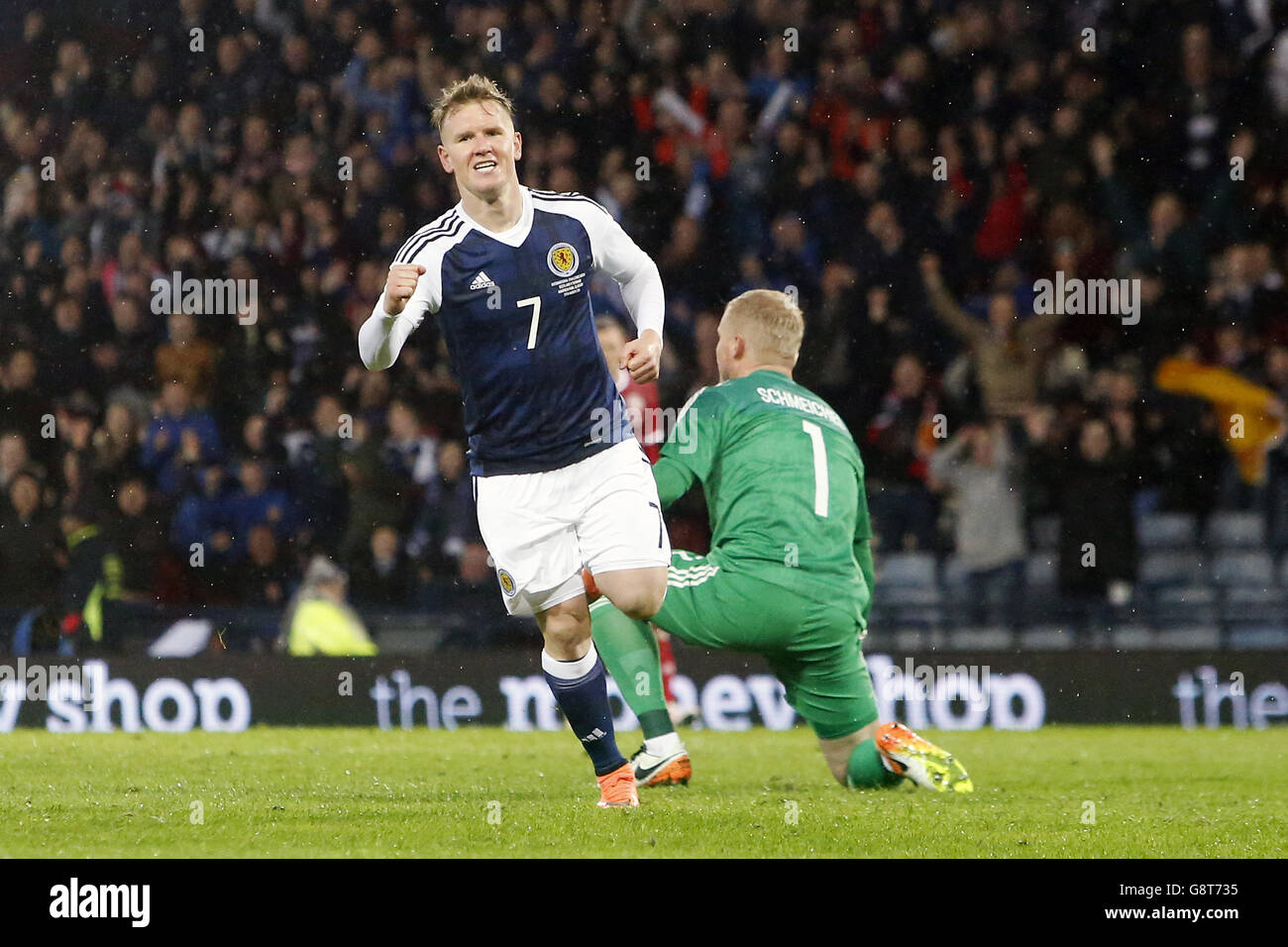 Scotland's Matt Ritchie celebrates scoring his side's first goal of the ...