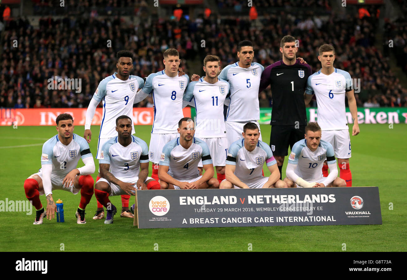 England team group top row left to right kyle walker hi-res stock ...