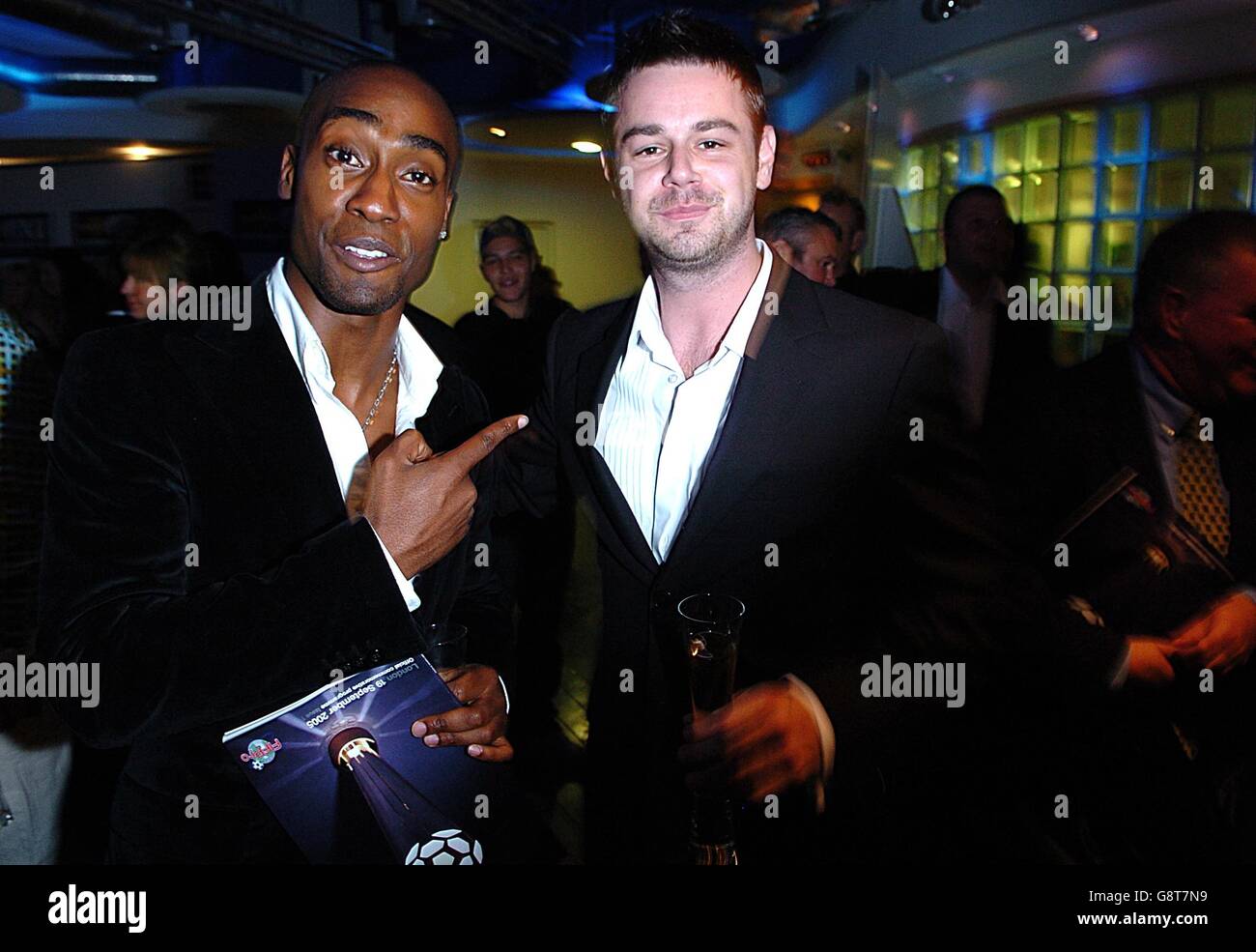 Pop group member Simon Webbe and actor Danny Dyer at the Sky One ...