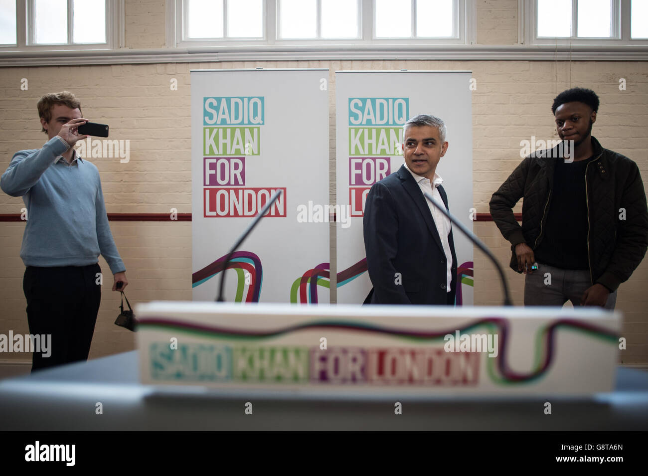 Sadiq Khan, Labour's candidate for Mayor of London, meets Rebekah ...