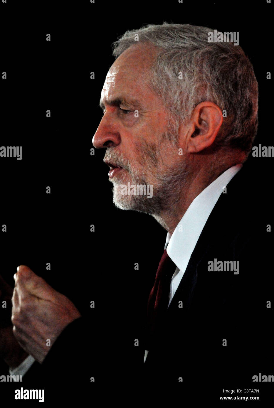 Jeremy Corbyn, leader of the Labour Party, speaks as he launches Labour ...