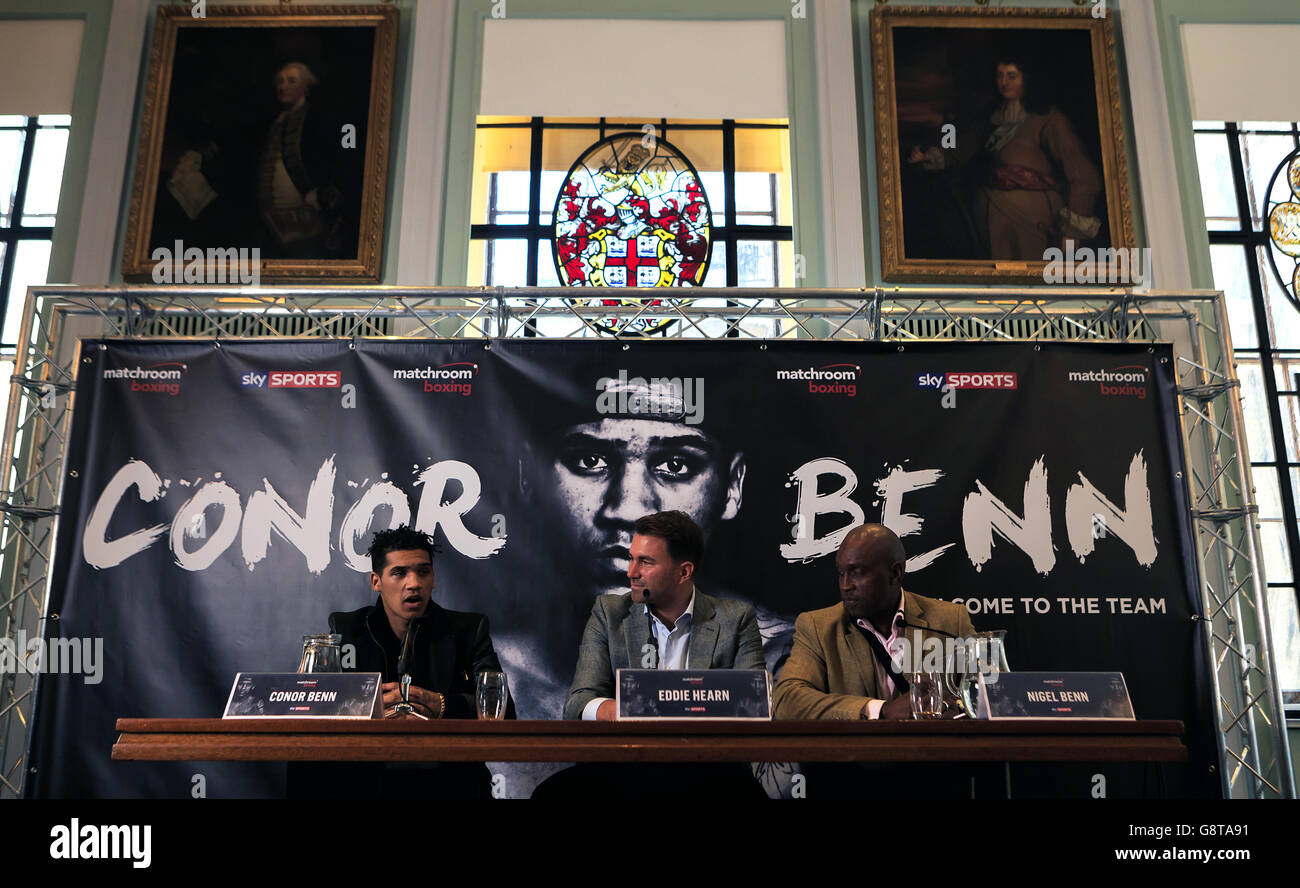 Conor benn press conference trinity house hi-res stock photography and ...