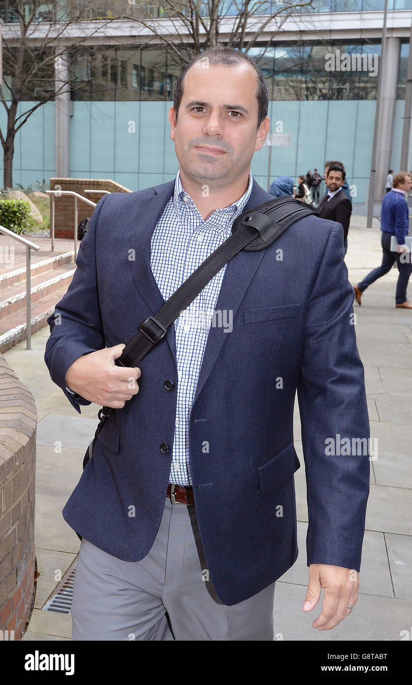 Alex pabon leaves southwark crown court in london hi-res stock ...