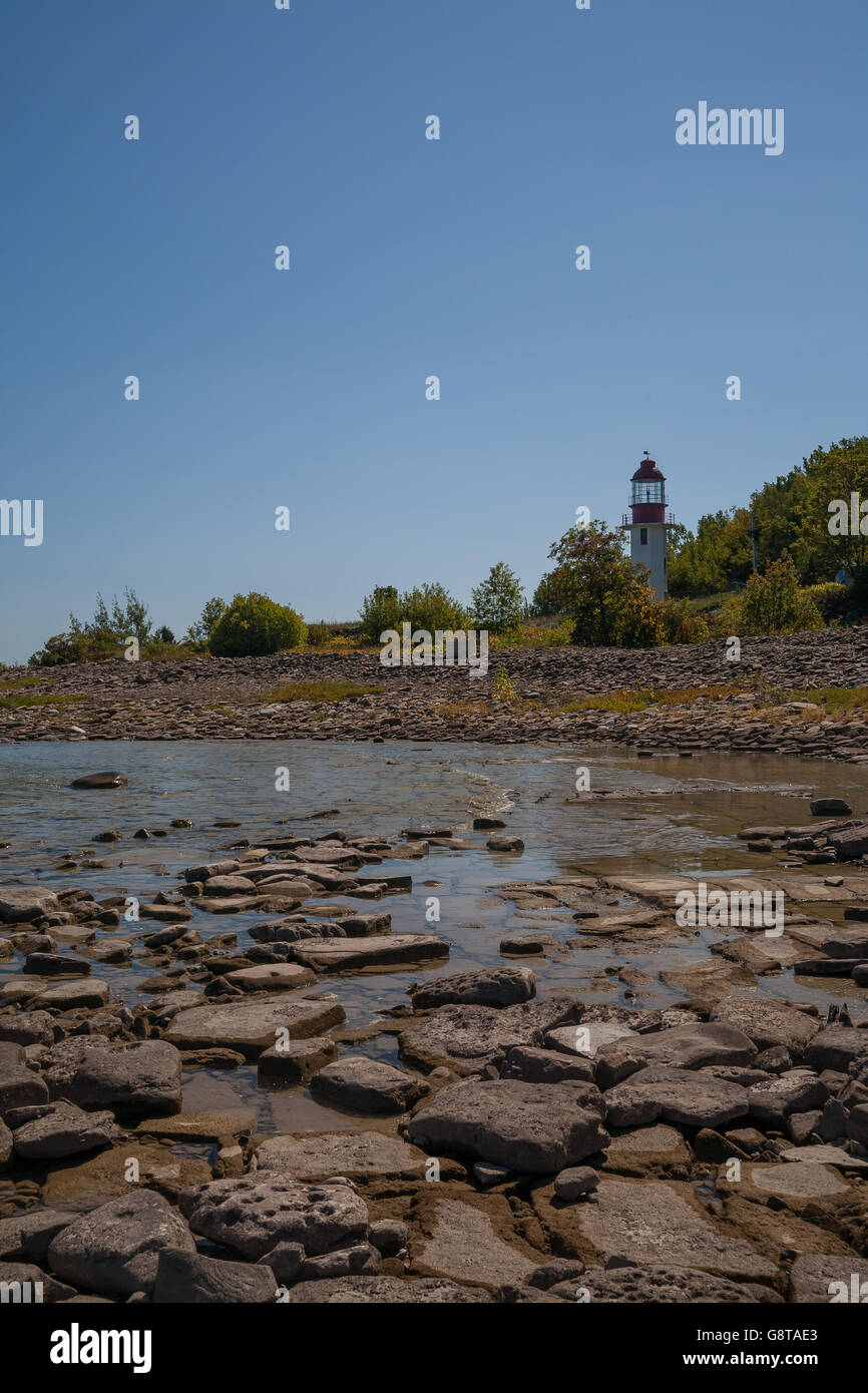 Lighthouse on georgian bay on the bruce peninsula hi-res stock ...