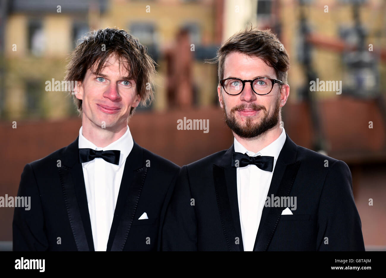 Peter Curry (left) and Robert Curry attending the British Academy Games Awards 2016, London ...