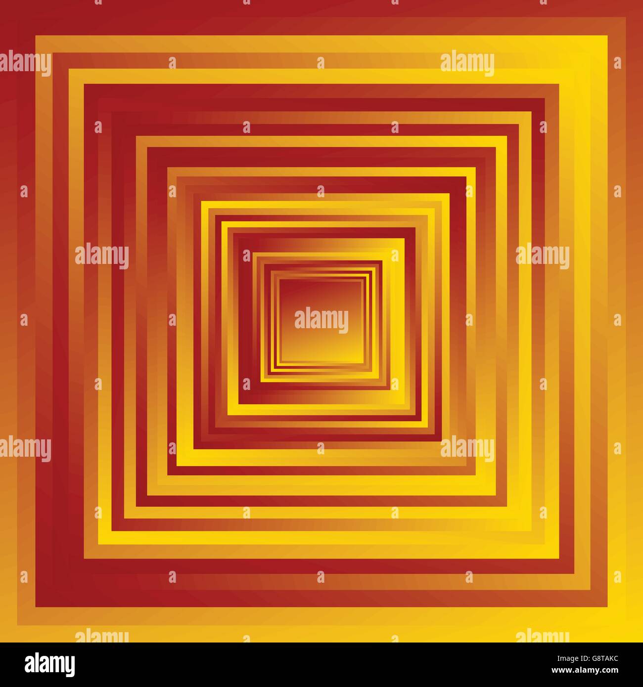 Radiating overlapping square shapes with random gradient fills ...