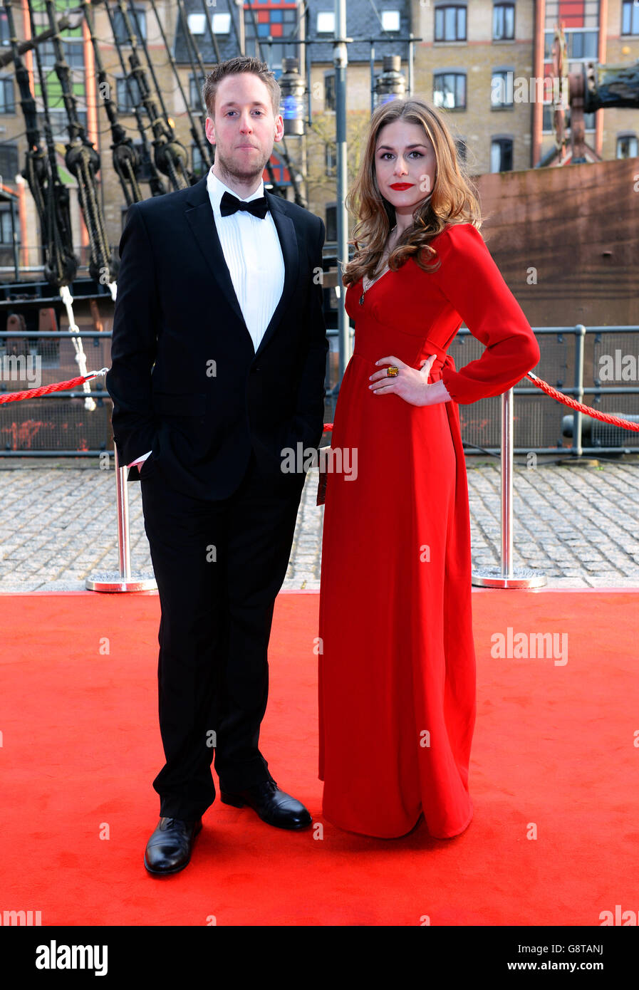 Alix Wilton Regan (right) and Jay Britton attending the British Academy ...