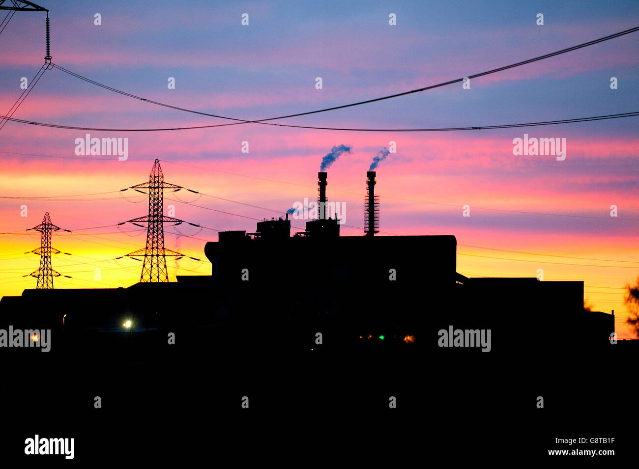 French oil refinery in Fos on sea beside Marseille Stock Photo - Alamy