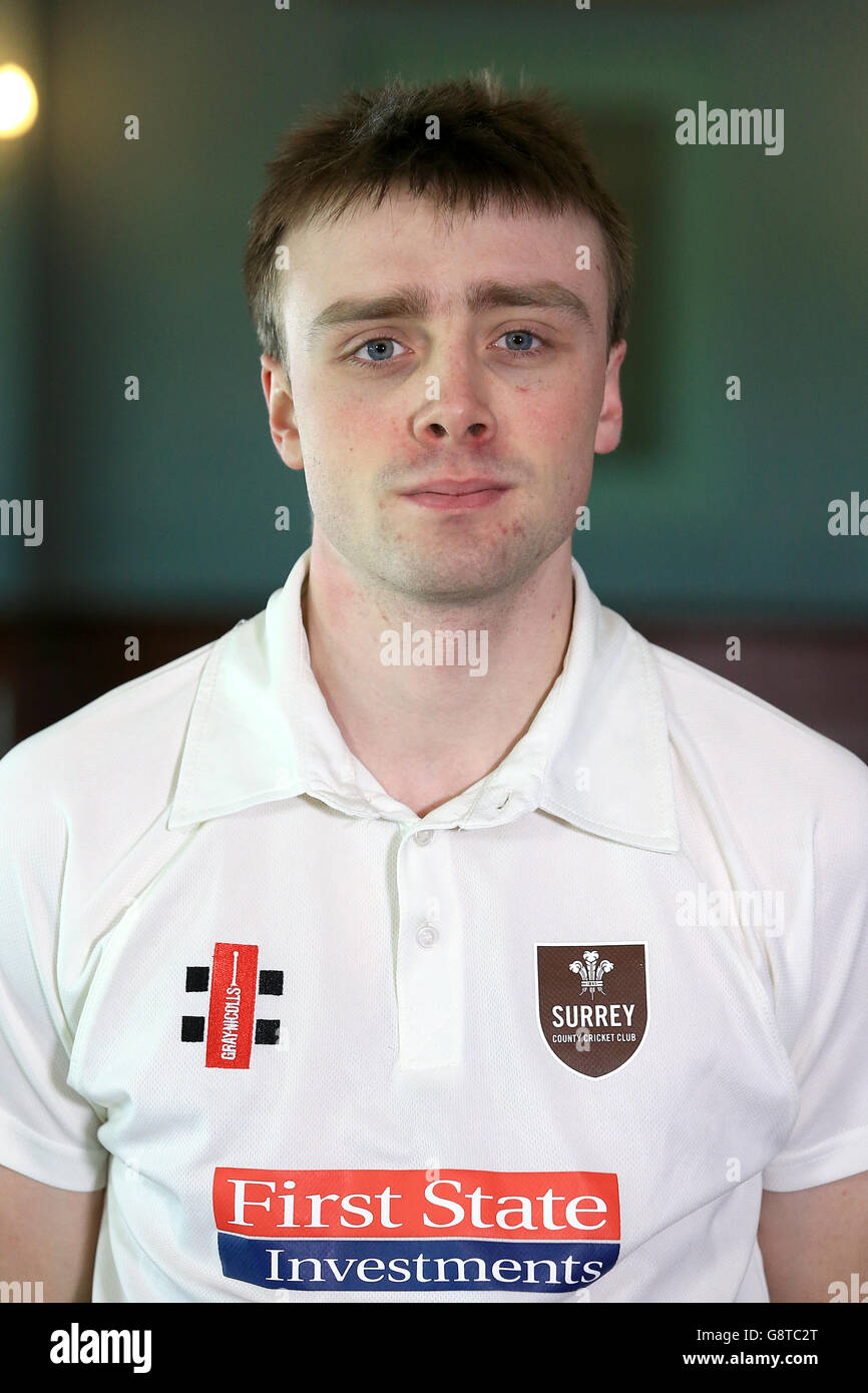 Cricket - Surrey CCC Media Day - The Kia Oval. Jonny Gale, Surrey Stock ...