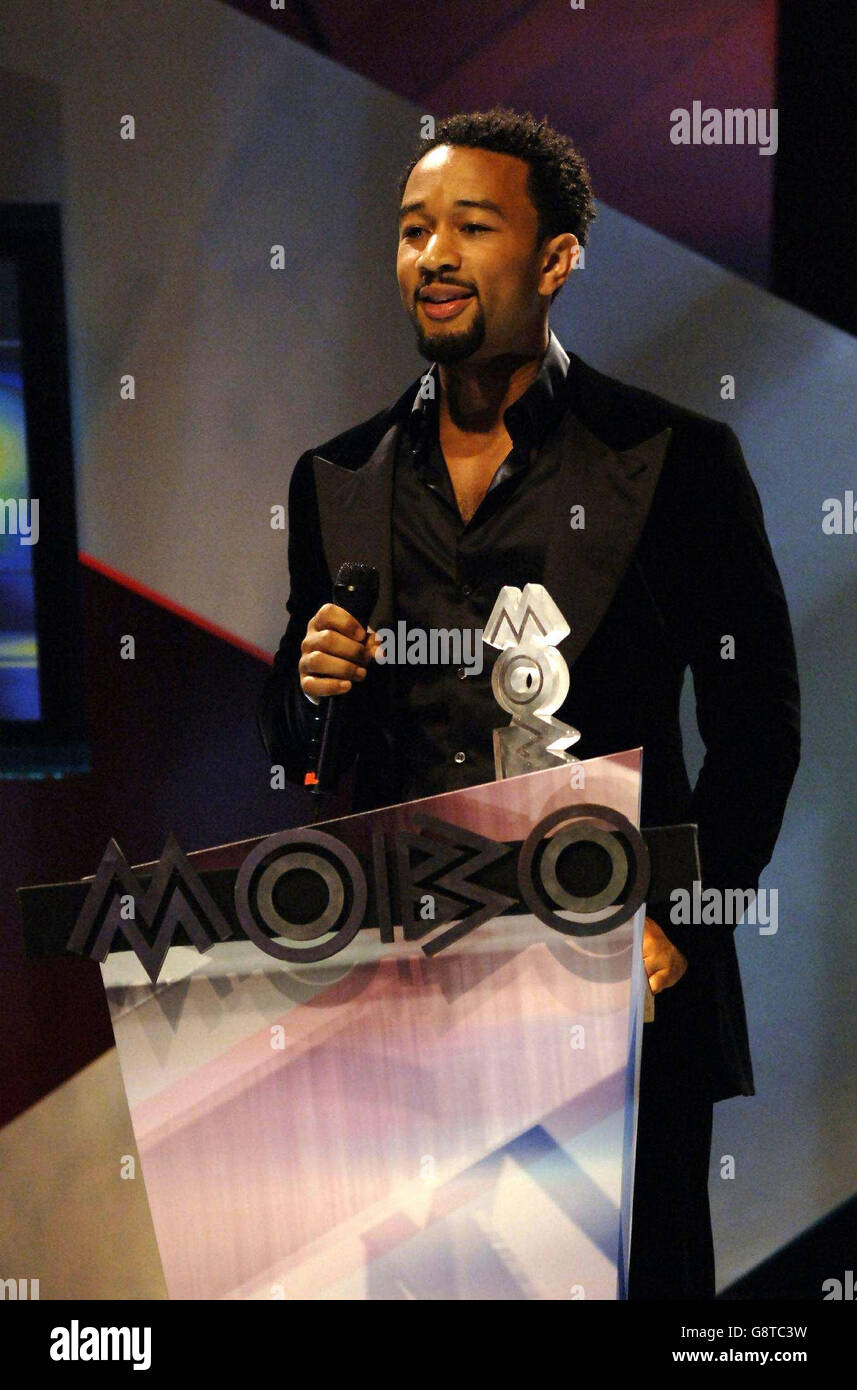 John Legend wins best R&B Act during the 10th annual MOBO Awards (Music ...