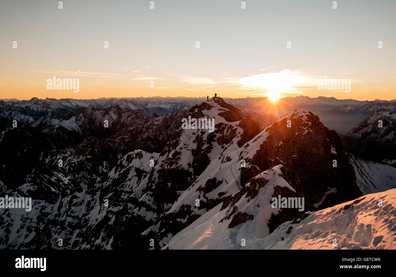 Panoramic view of European Alps with sunrise Stock Photo - Alamy