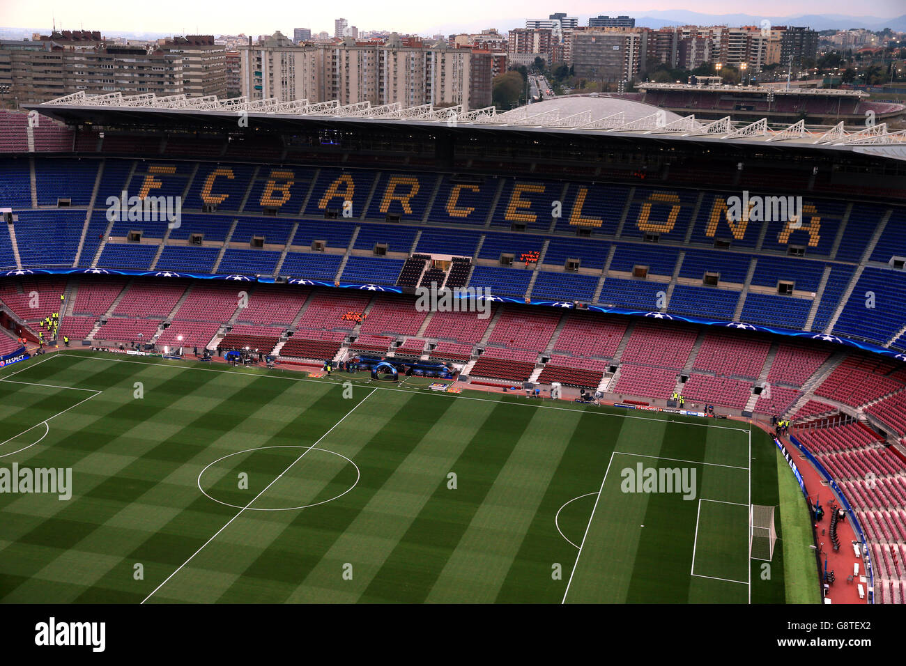 Football soccer europe european cup last sixteen stadium ground hi-res ...