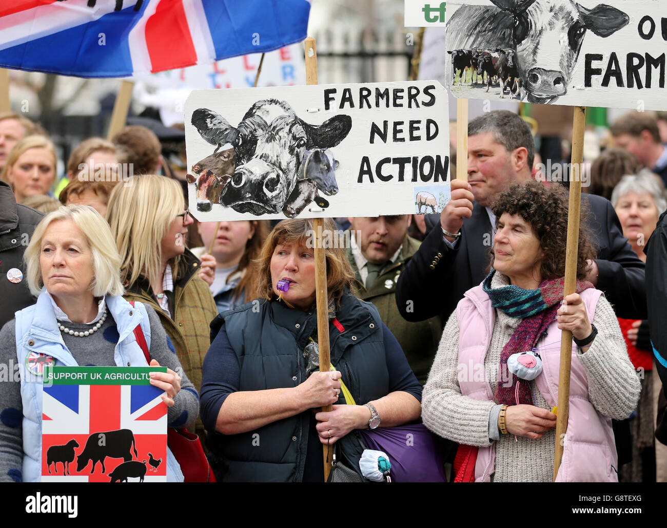 Farmers for Action rally Stock Photo - Alamy