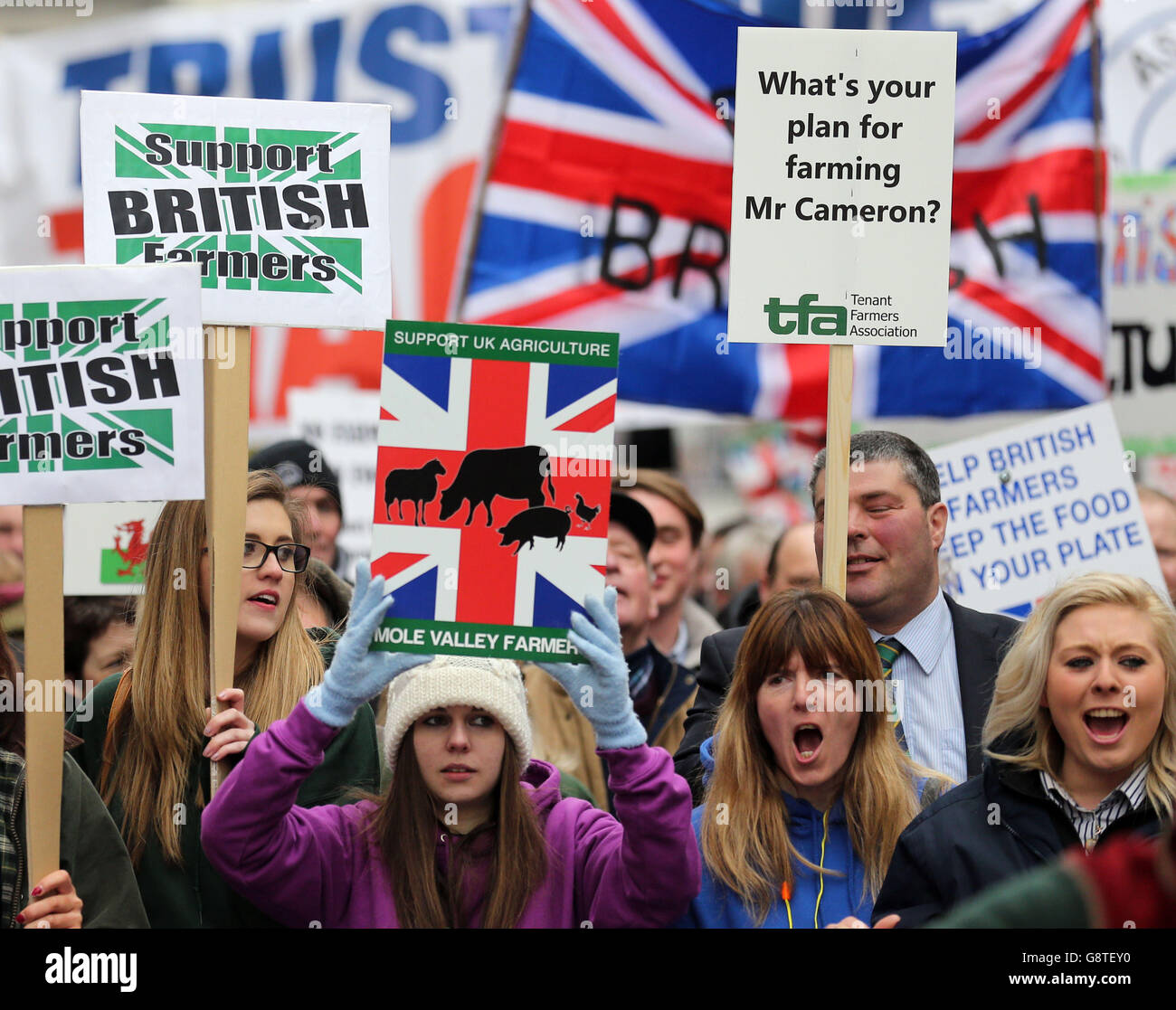 Farmers for Action rally Stock Photo - Alamy