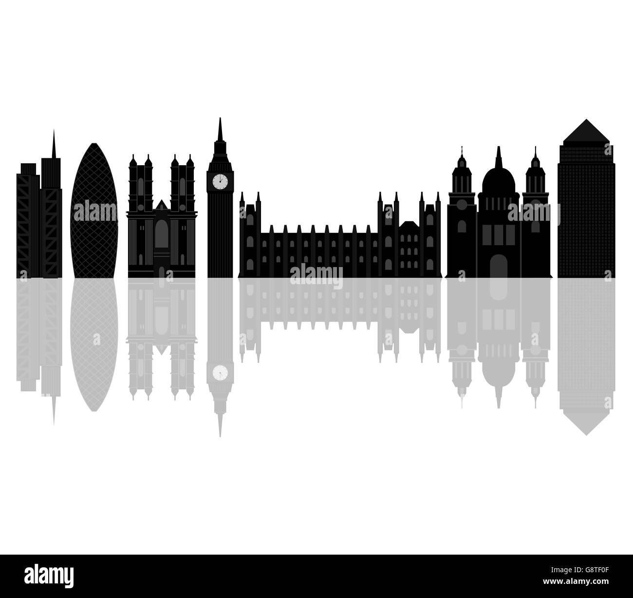 London skyline silhouette Cut Out Stock Images & Pictures - Alamy
