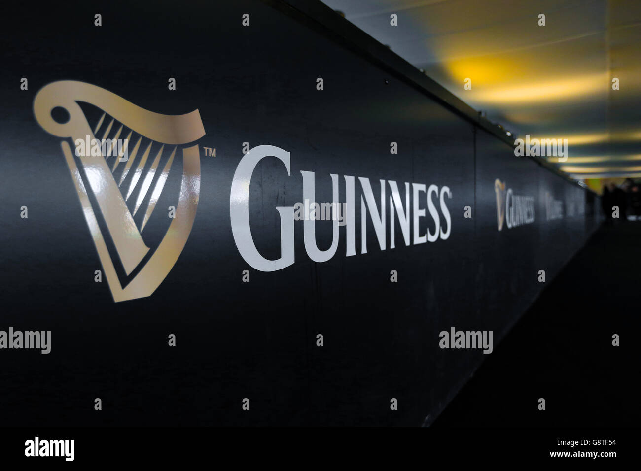 A general view of the Guinness Village during Ladies Day at the 2016 ...