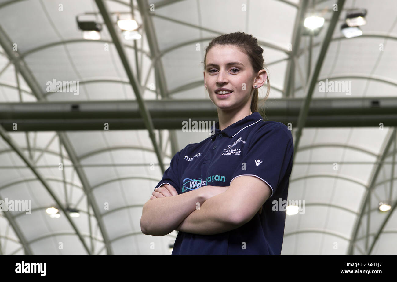 Millwall lionesses Jordan Butler during a media launch at St George's ...