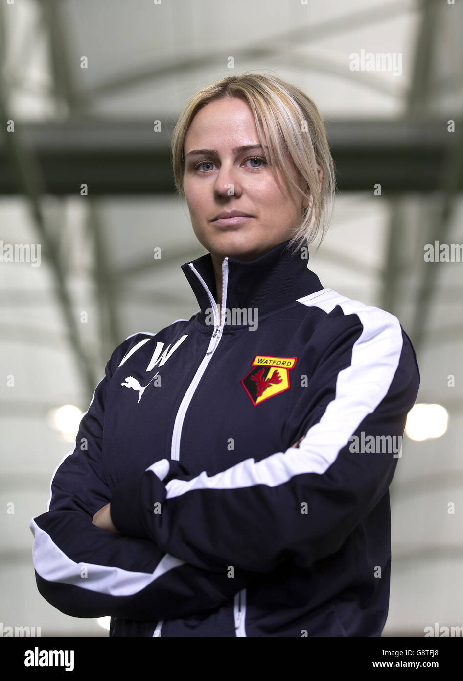 Watford Ladies Victoria Wotton during a media launch at St George's ...