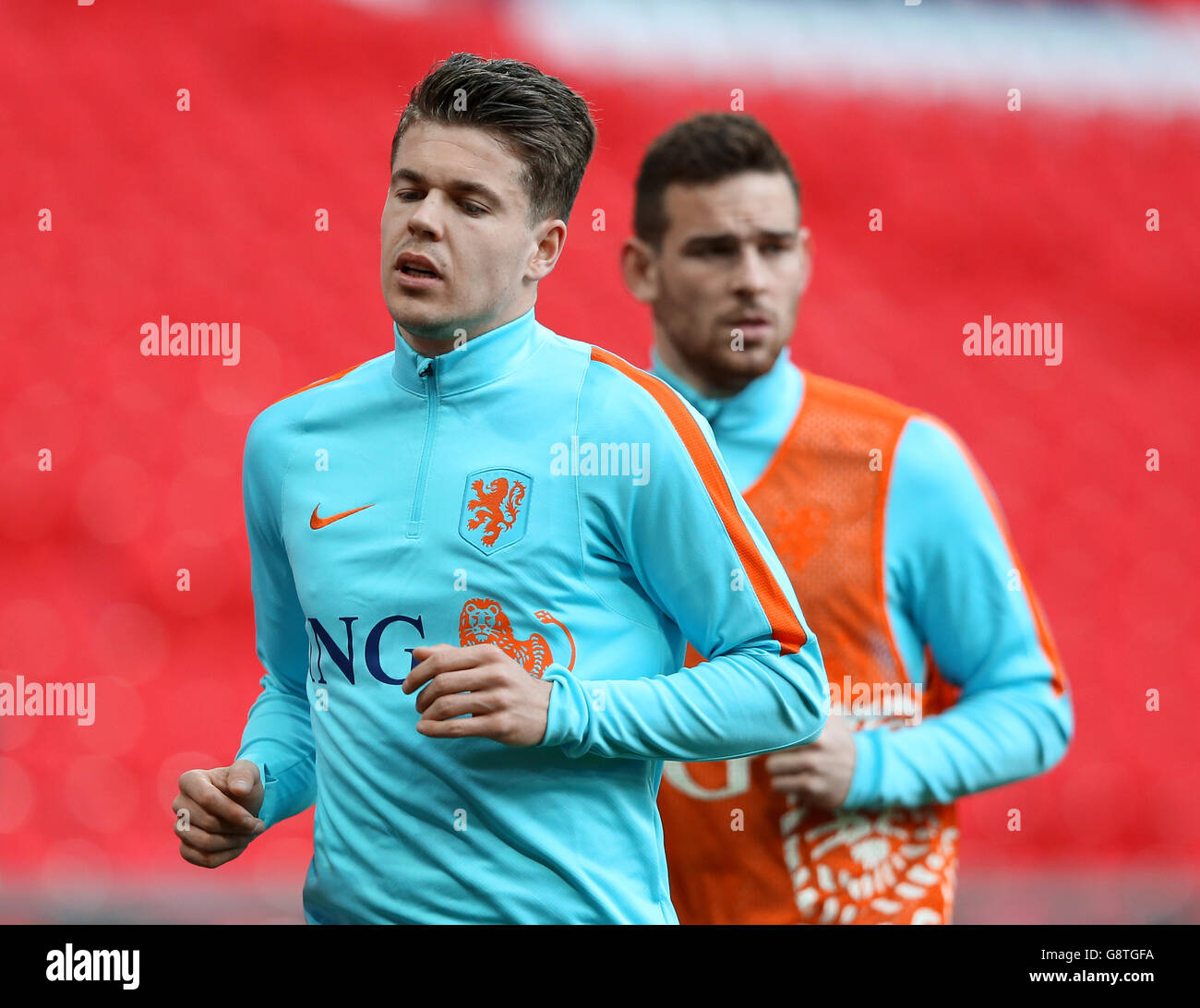 The Netherlands' Marco Van Ginkel during a training session at Wembley ...