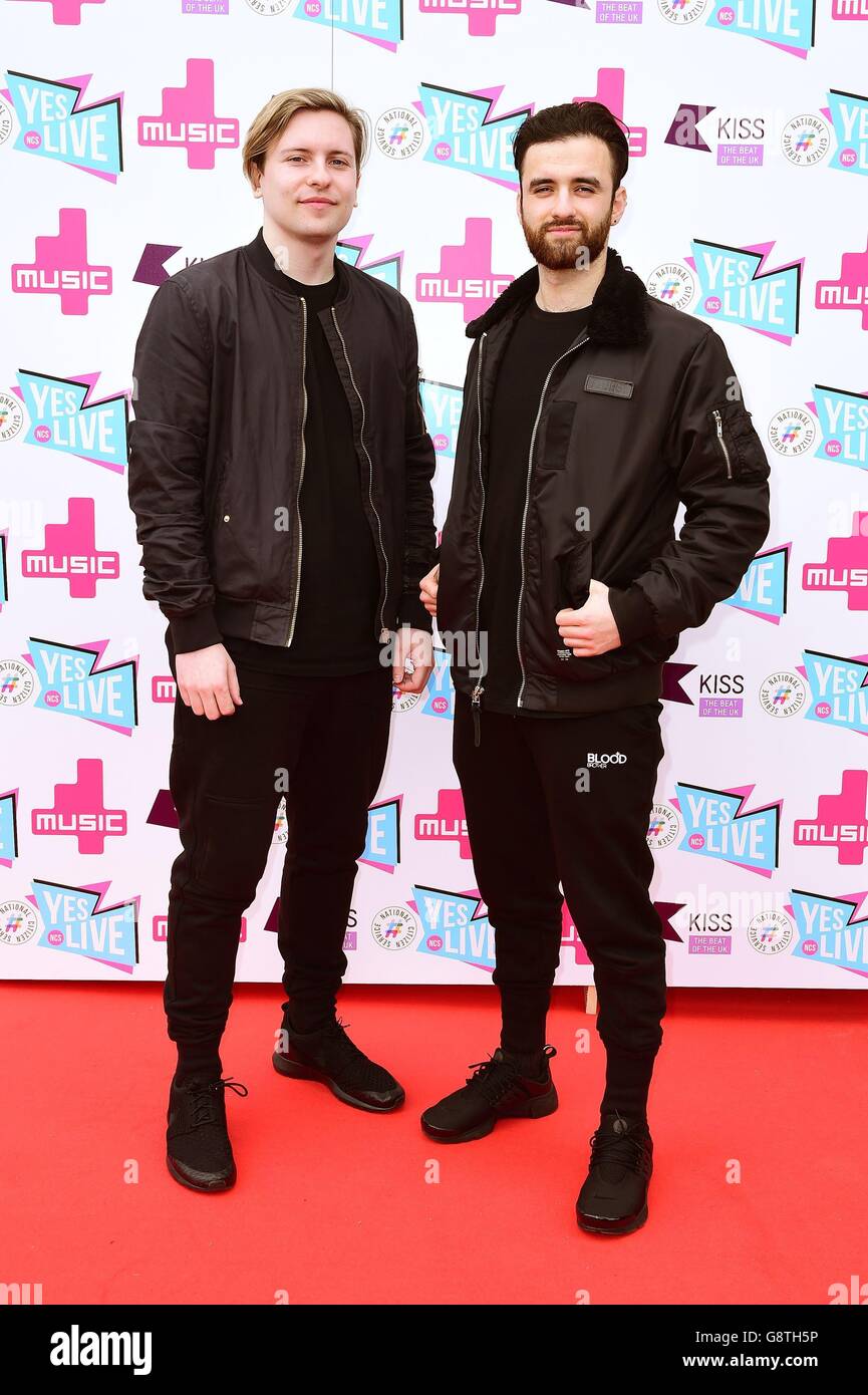 Adam Englefield (left) and Jacob Manson of Blonde attending the NCS YES ...