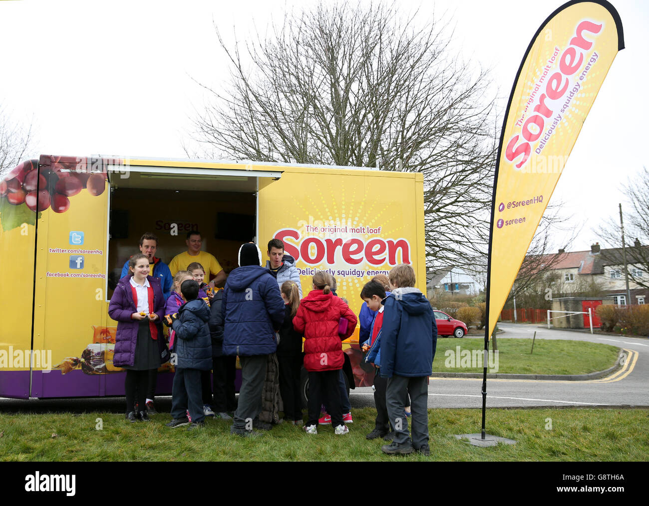Brownlee Brothers Photocall - Bramhope Primary School Stock Photo - Alamy