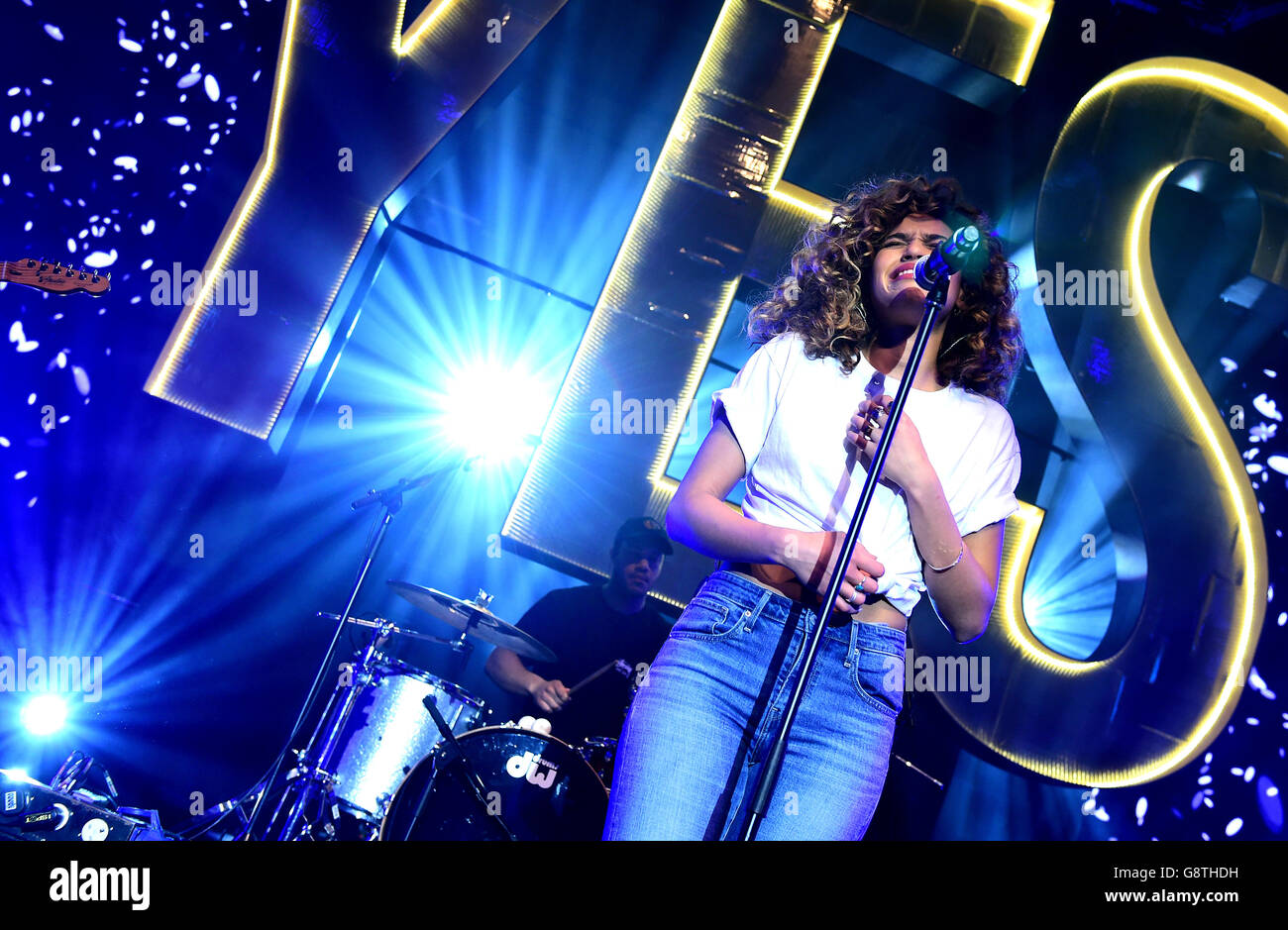 Izzy Bizu performs at the NCS YES Live music event to celebrate the ...