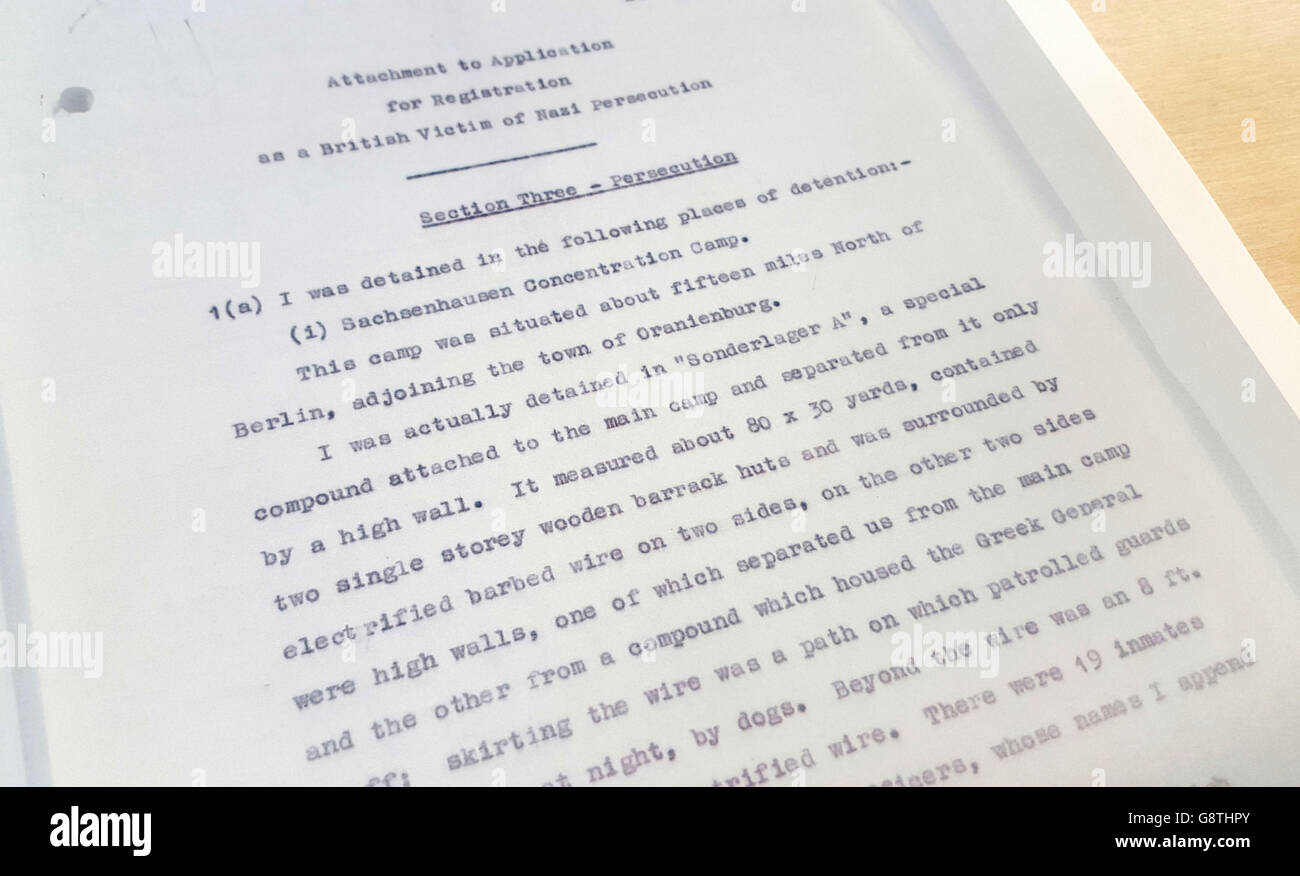 National Archives papers released Stock Photo - Alamy