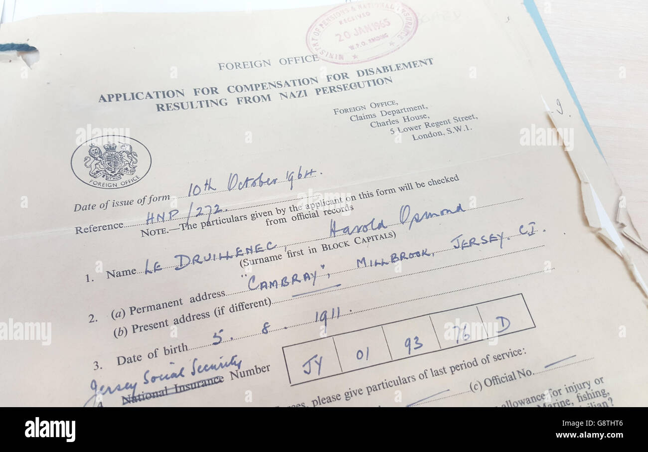 National Archives papers released Stock Photo - Alamy