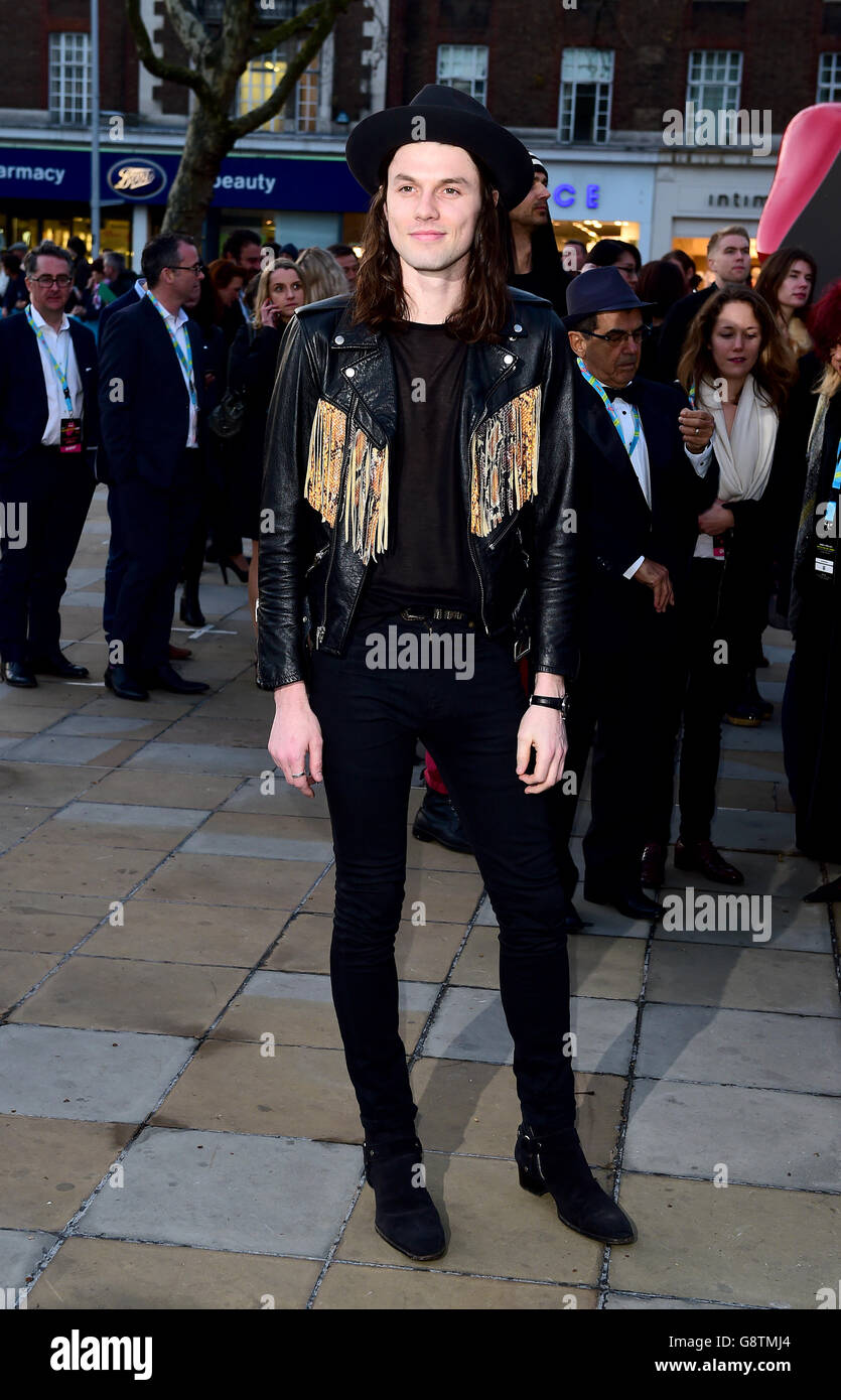 The rolling stones exhibition held at the saatchi gallery hi-res stock ...