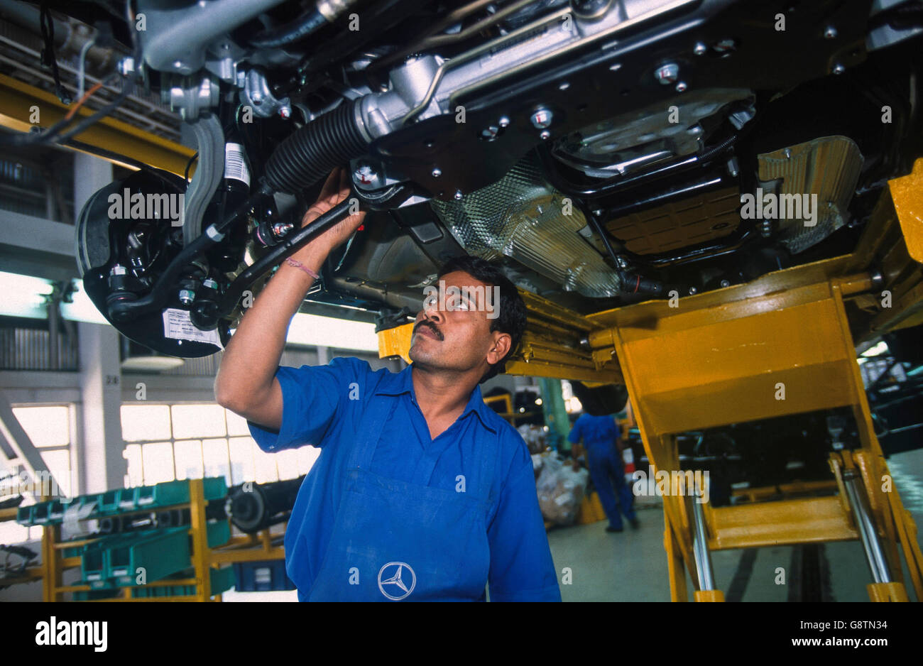 INDIA Maharashtra Pune, Daimler Chrysler Factory, assembly line for ...