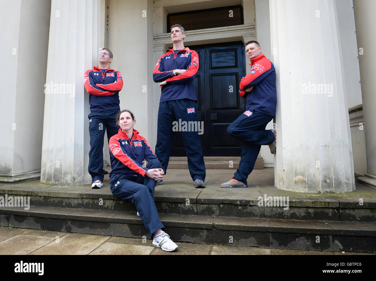 Captain David Wiseman (centre) and with Vice Captains (left to right ...