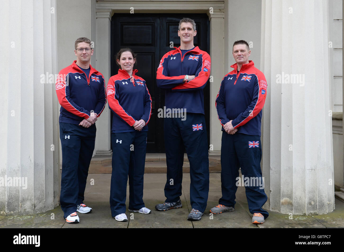 Captain David Wiseman (centre right) and with Vice Captains (left to ...