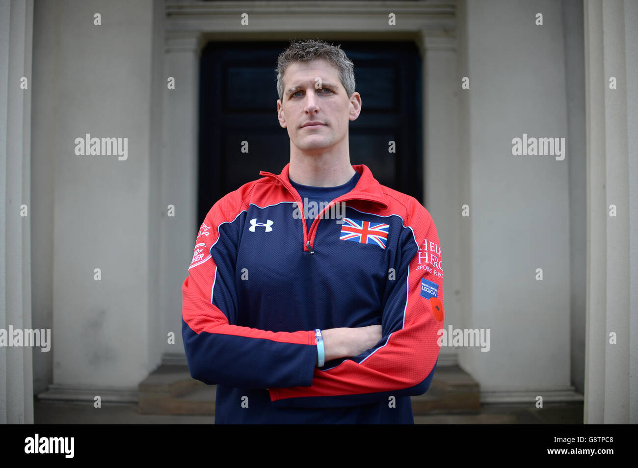 Captain David Wiseman of the Invictus UK team at Wellington barracks ...