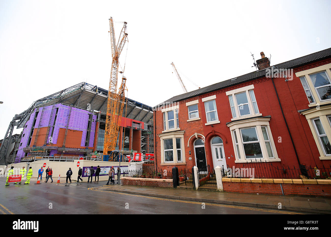 Anfield stand general view hi-res stock photography and images - Alamy