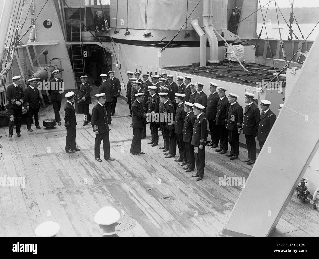 King George V - HMS Princess Royal - 1917 Stock Photo - Alamy