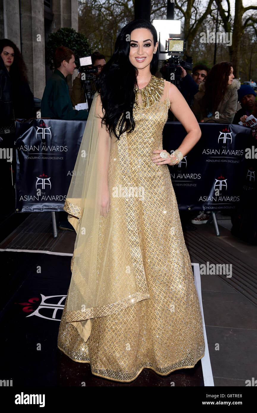 Maria Kouka attending the 2016 British Asian Awards at The Grosvenor ...