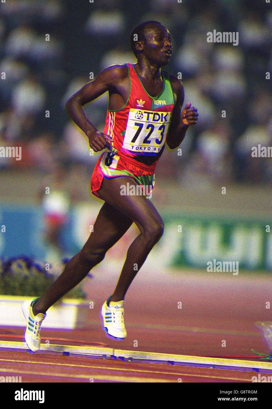 Athletics - World Championships Tokyo - Men's 10000m Heats. Moses Tanui ...