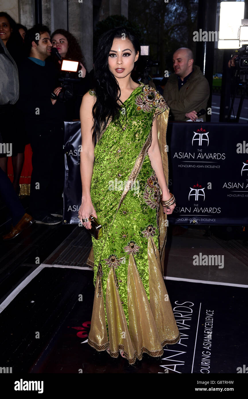 Natalie Armstrong attending the 2016 British Asian Awards at The Grosvenor House Hotel, London ...