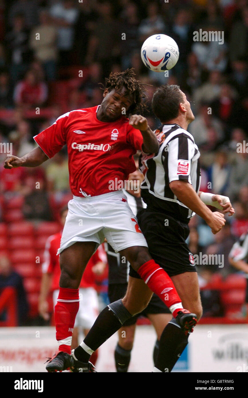Nottingham Forest's David Johnson and Rotherham United's Phil Gilchrist ...